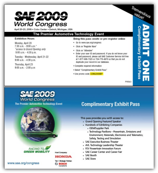 Your Invitation to the 2009 SAE from Top Craft Tool, Inc., Clinton ...
